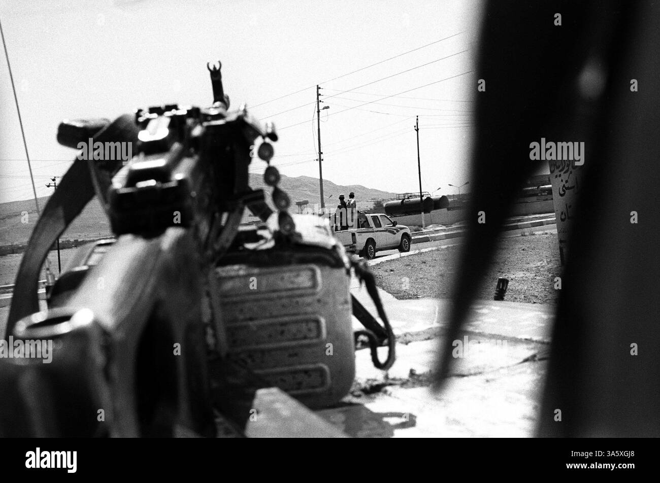 May 25, 2004; Makhmour, IRAQ; A Russian-made BKC machine gun is the ...