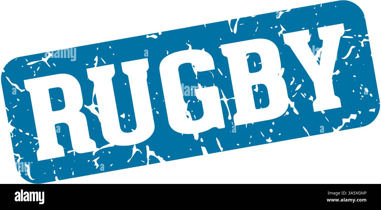 rugby stamp. rugby rectangular sign isolated on transparent background ...