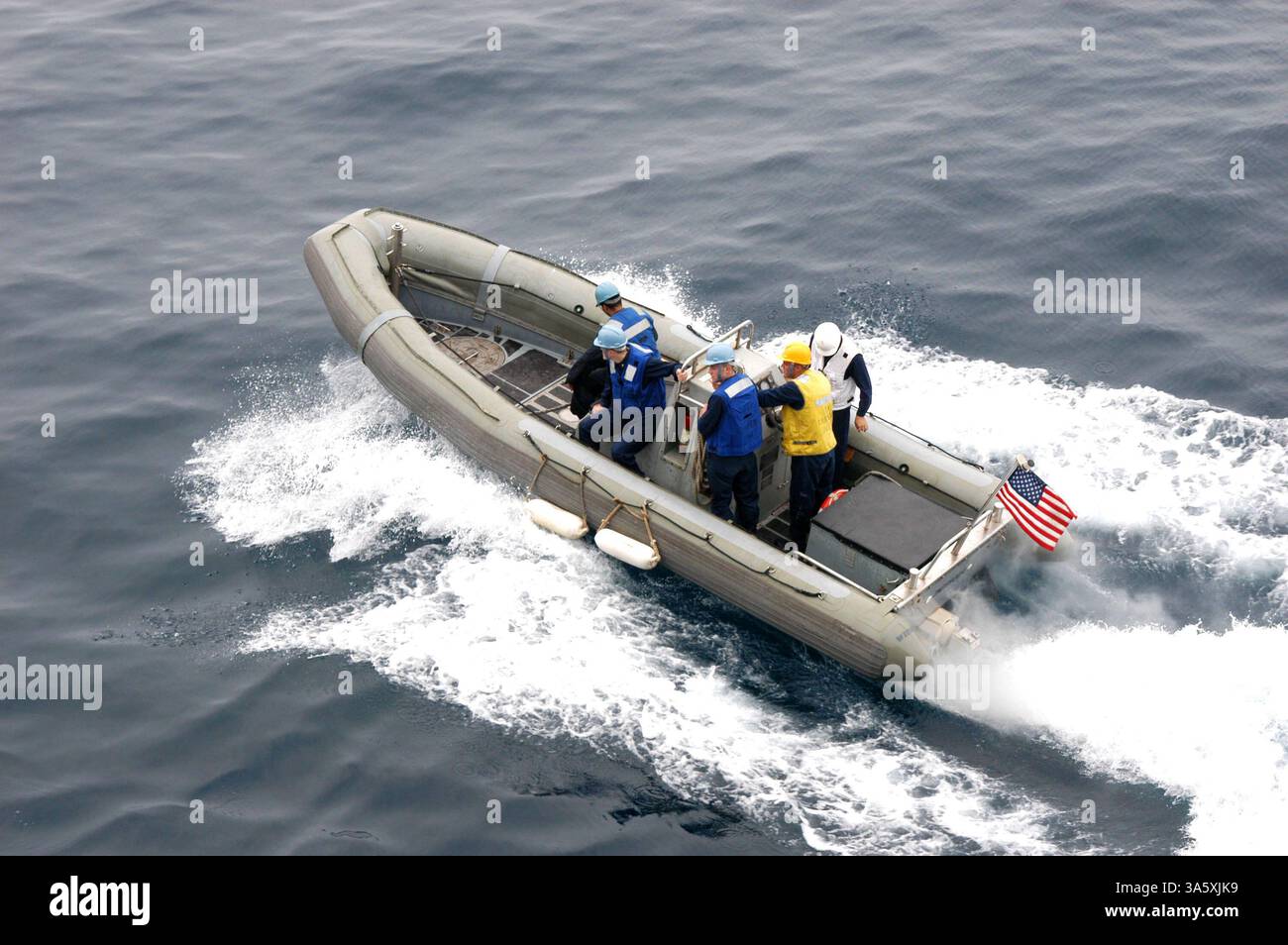 Jun 30, 2004; Pacific Ocean; Sailors assigned to guided missile cruiser ...