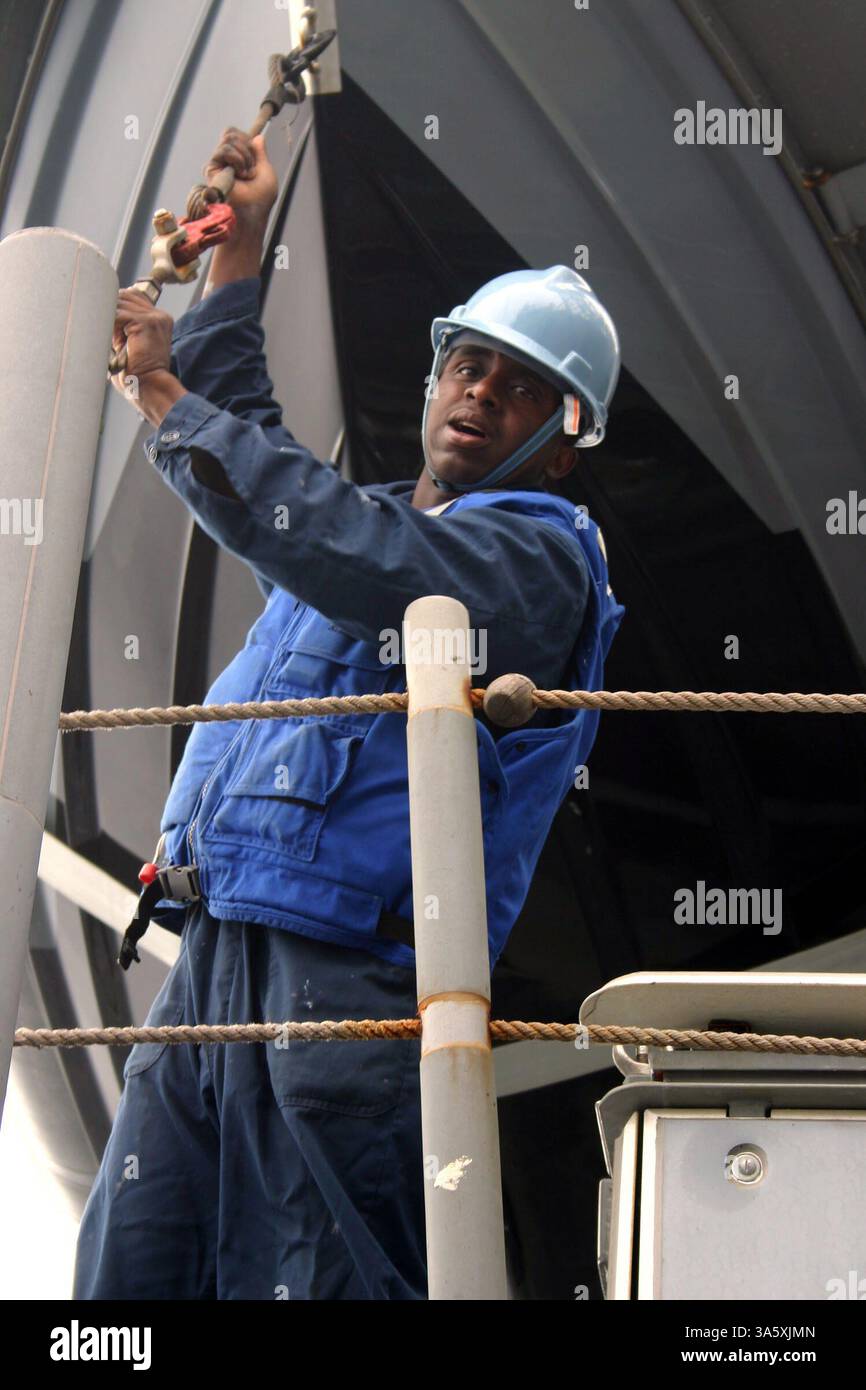 Jul 01, 2004; Pacific Ocean; Seaman Apprentice Larry Jones, from Albany ...