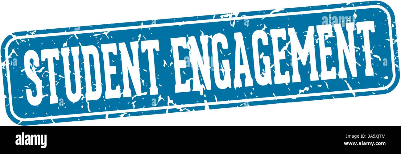 student engagement stamp. student engagement rectangular sign isolated ...