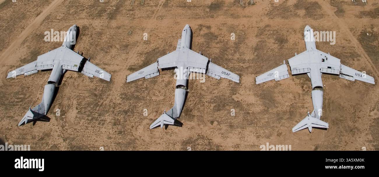 Aircraft boneyard satellite hi-res stock photography and images - Alamy