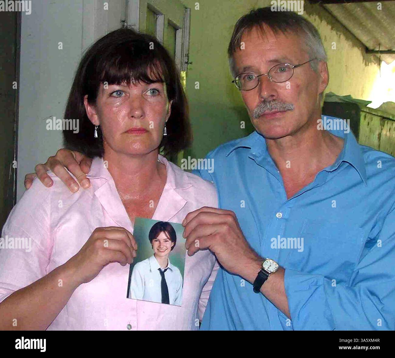 Jul 13, 2004; New Delhi, INDIA; British couple HILARY and TREVOR FOSTER ...