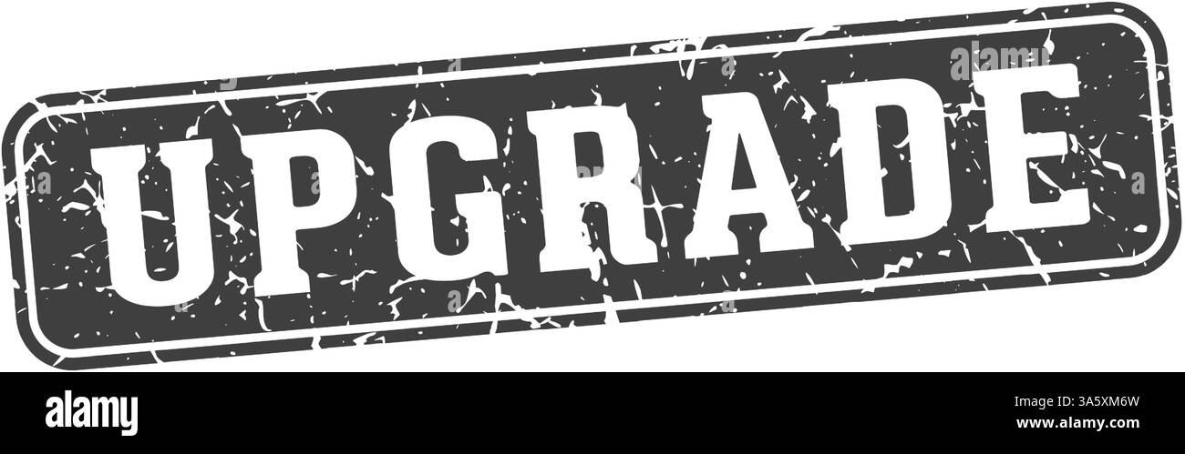 upgrade stamp. upgrade rectangular sign isolated on transparent ...