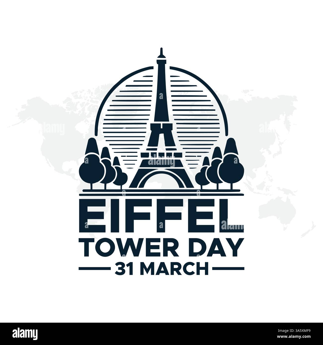 simple Eiffel Tower silhouette, Eiffel Tower Day to celebrate on March ...