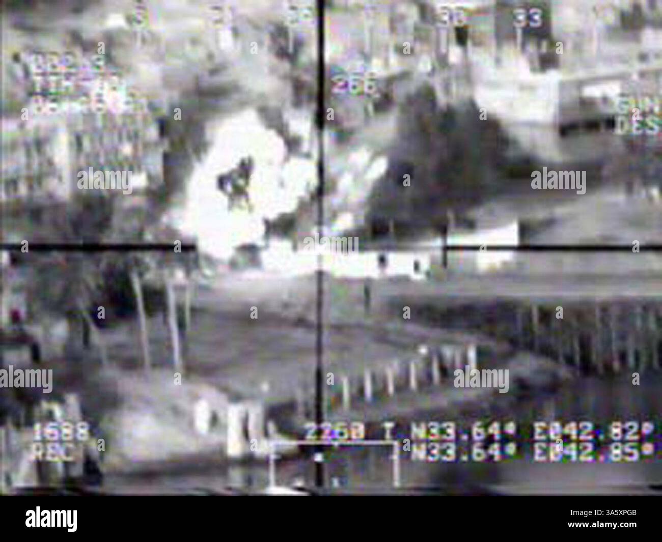 As seen in a still image taken from the gun camera of a AH-1W Cobra ...