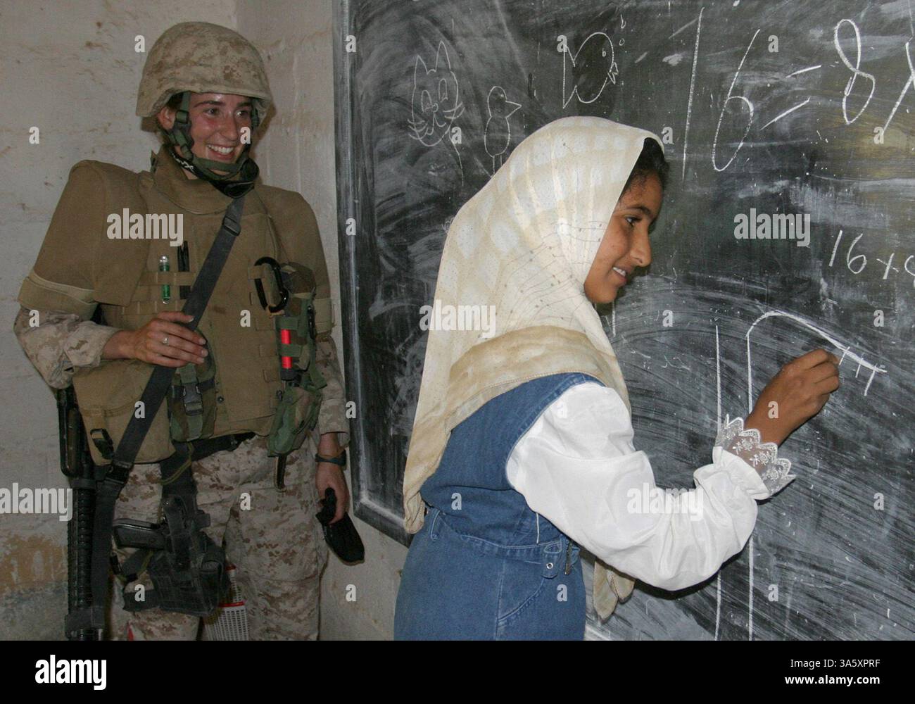 Oct 16, 2004; FOB Kalsu, Iraq; 1st Lt. ERIN KELLY of the 24th Marine ...