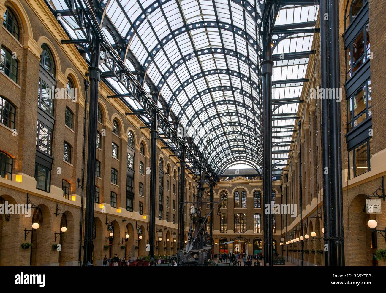 Interior of Hay's Galleria building, formerly a warehouse now shopping ...