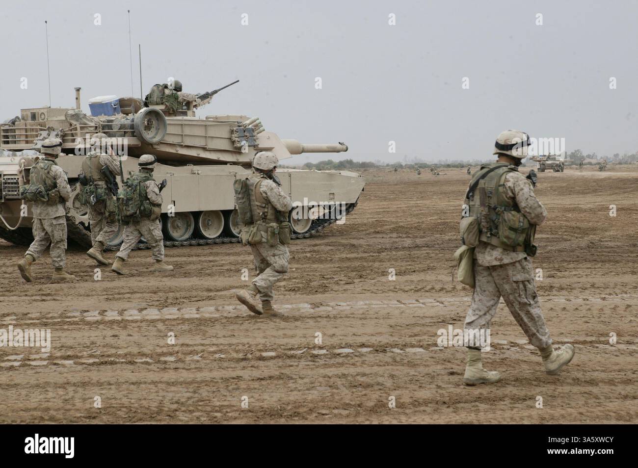 Nov 02, 2004; Camp Baharia, Iraq; Marines with Company I, 3rd Battalion ...