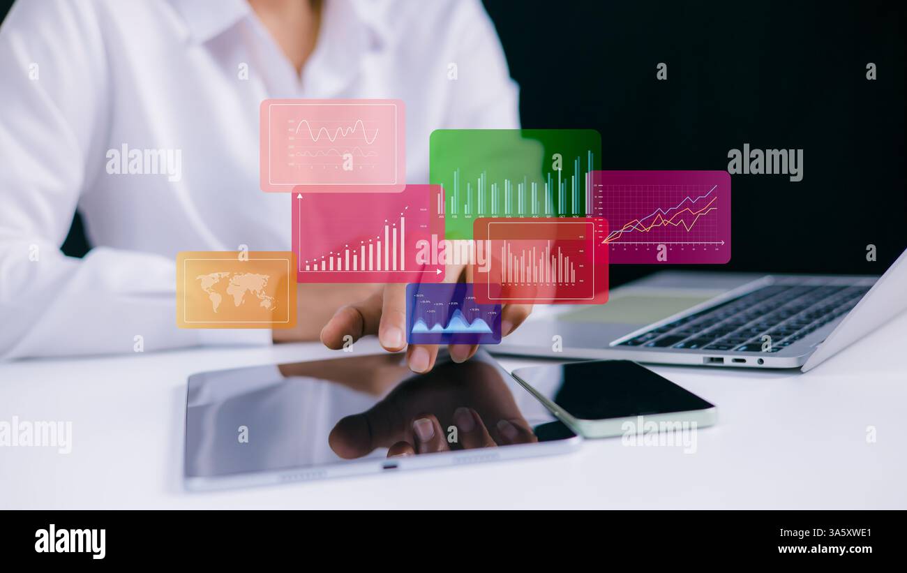 Business analytics charts kpis hi-res stock photography and images - Alamy