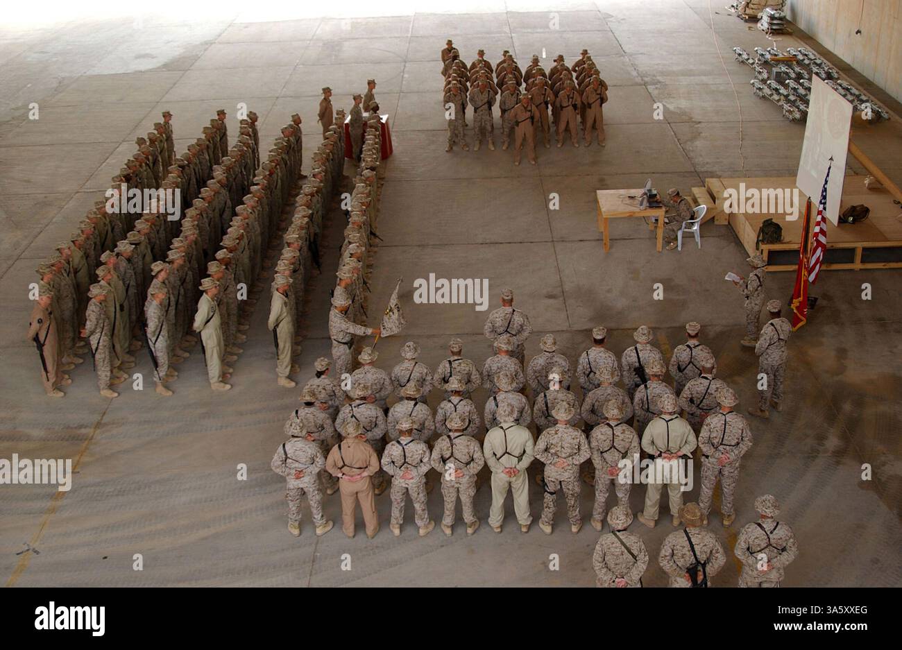 Nov 06, 2004; Al Asad, Iraq; Nearly 200 Marines from Marine All Weather ...