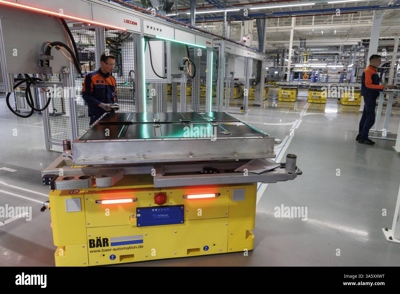 Gent, Belgium. 24th Mar, 2025. Battery plant for the new EX30 pictured ...