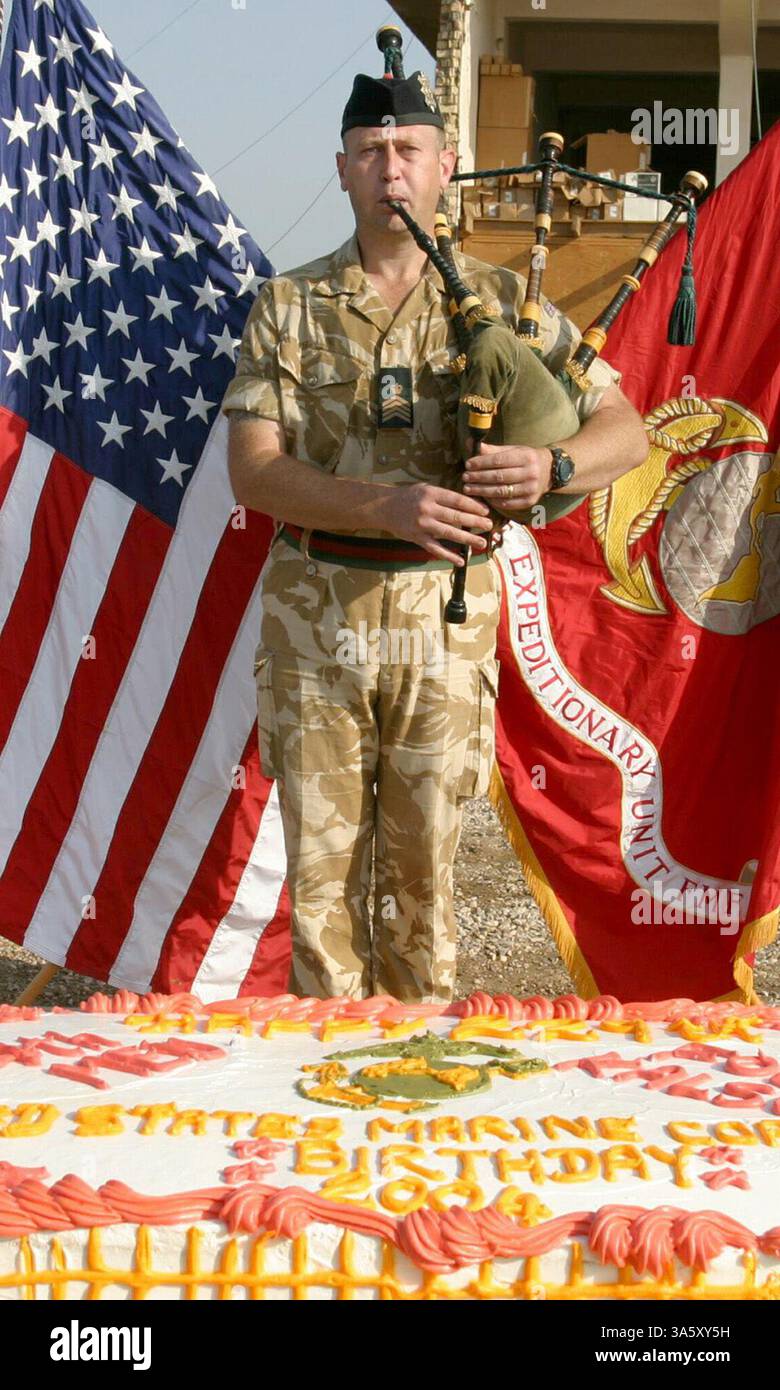 Nov 10, 2004; FOB Kalsu, Iraq; Colour Sgt. SCOTT TAYLOR of the British ...