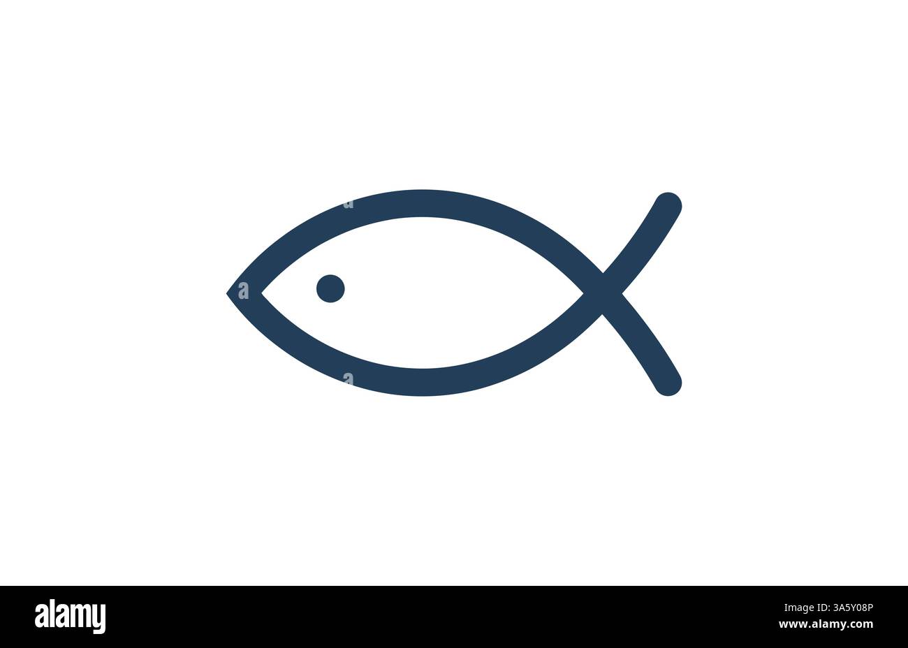 Christian fish symbol. Jesus fish icon religious sign. God Christ logo ...