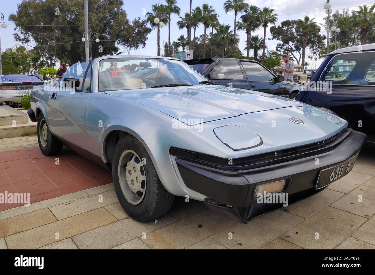 Larnaca, Cyprus - May 12 2024: The Triumph TR7 is a sports car that was ...