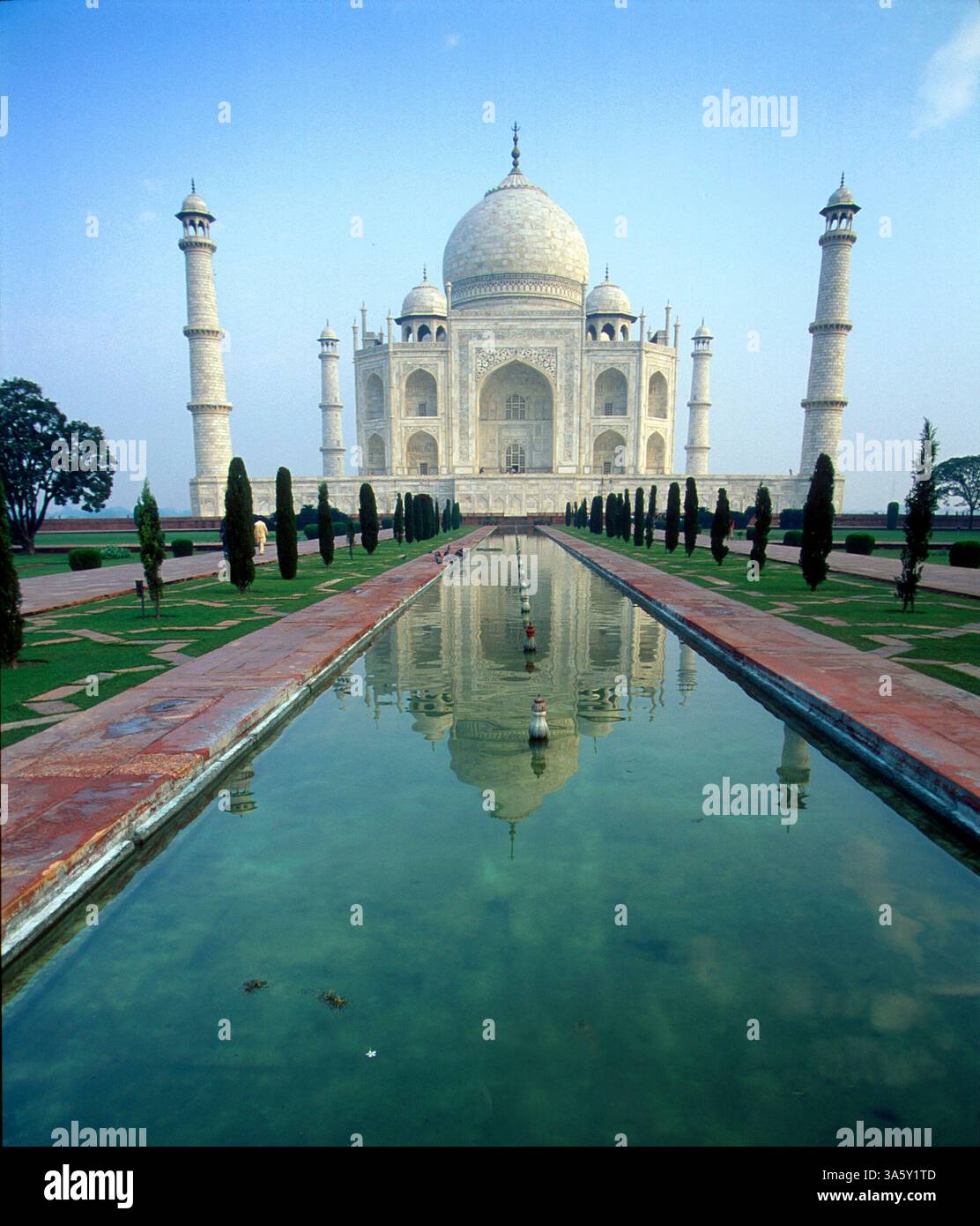 Nov 26, 2004; Agra, INDIA; Taj Mahal reflection in water. In 1631, Shah ...