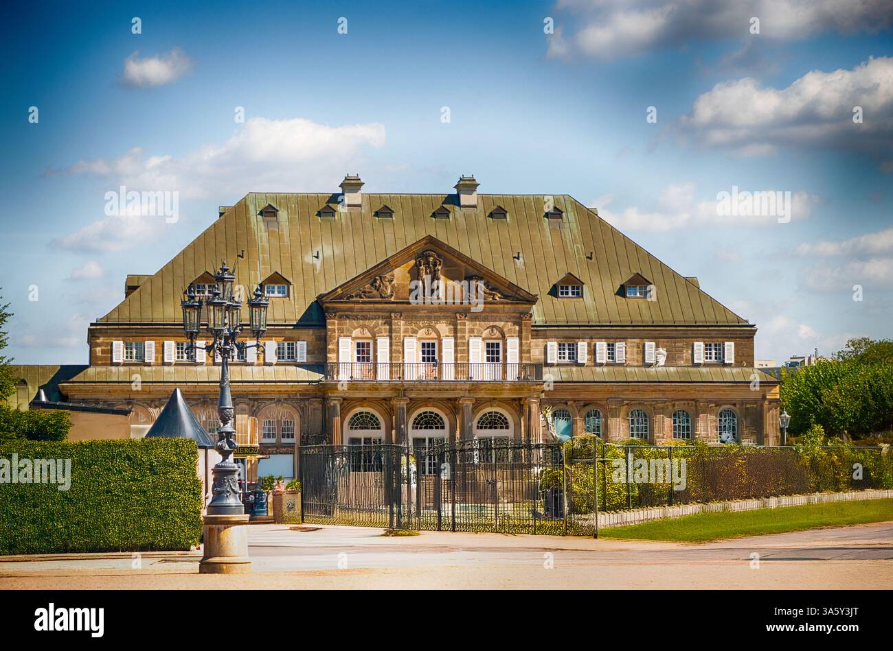 Dresden, Germany. Italian village , restored classical 19th-century ...