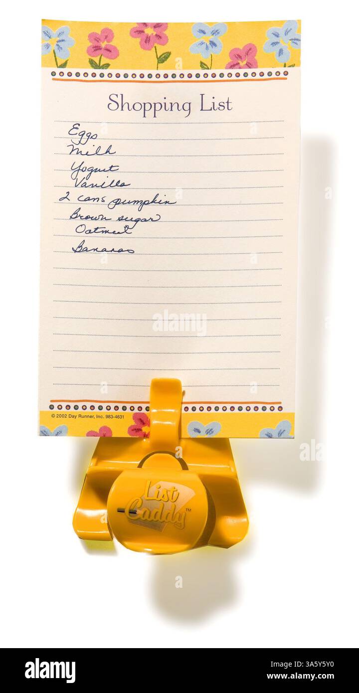 Nov. 12, 2007 - The List Caddy is a keen gizmo that attaches to the ...