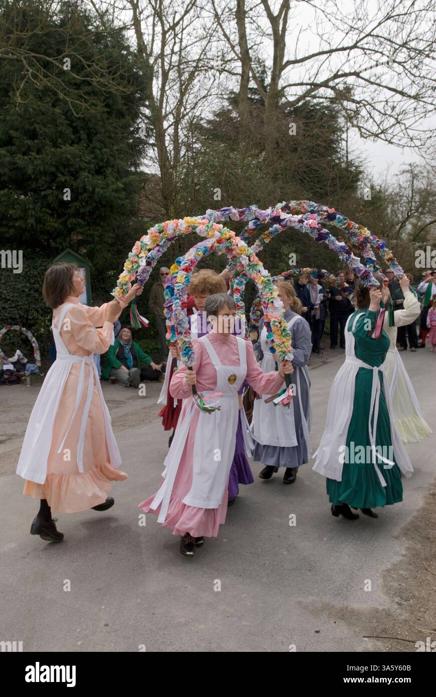 The Knots of May, a Women’s Morris Dancing team dancing on Good Friday ...