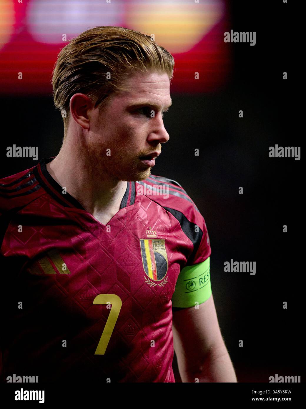 GENK, BELGIUM - 23 MARCH, 2025: Kevin De Bruyne - The football match of ...