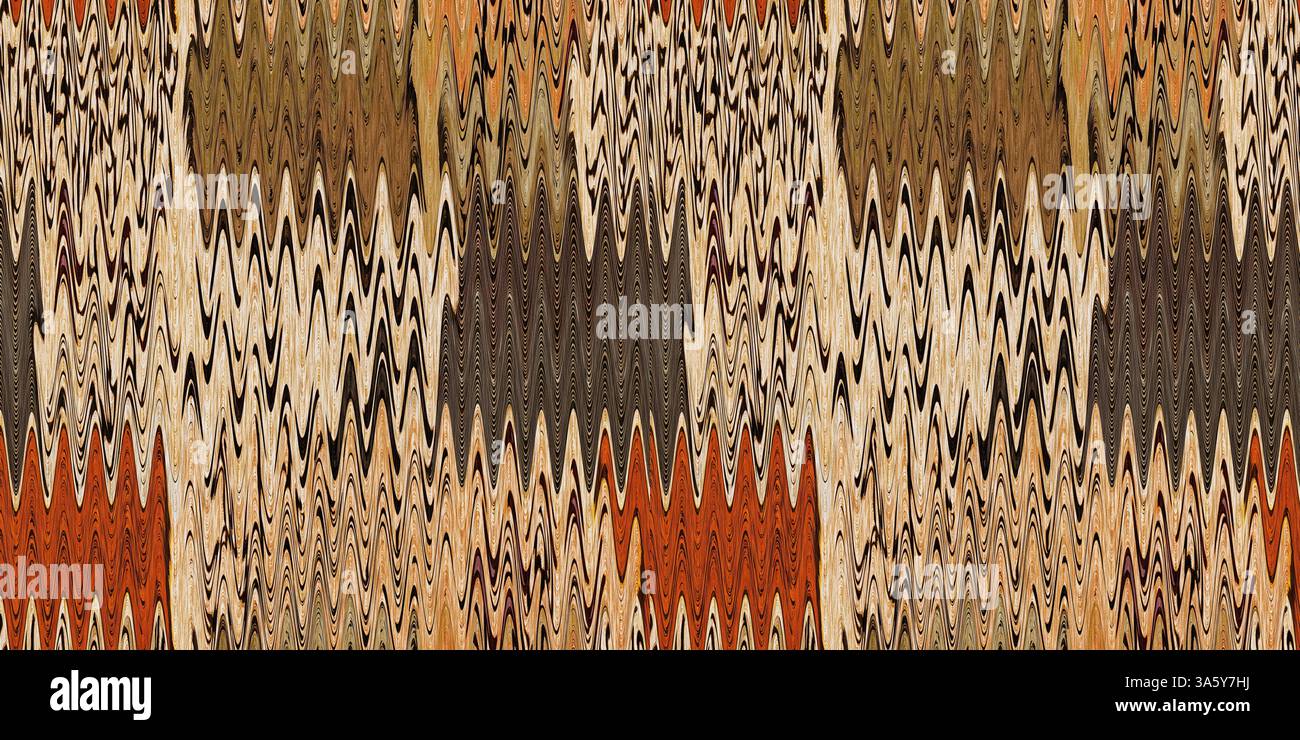 Fall colour wavy marble effect seamless border pattern background. Drip ...