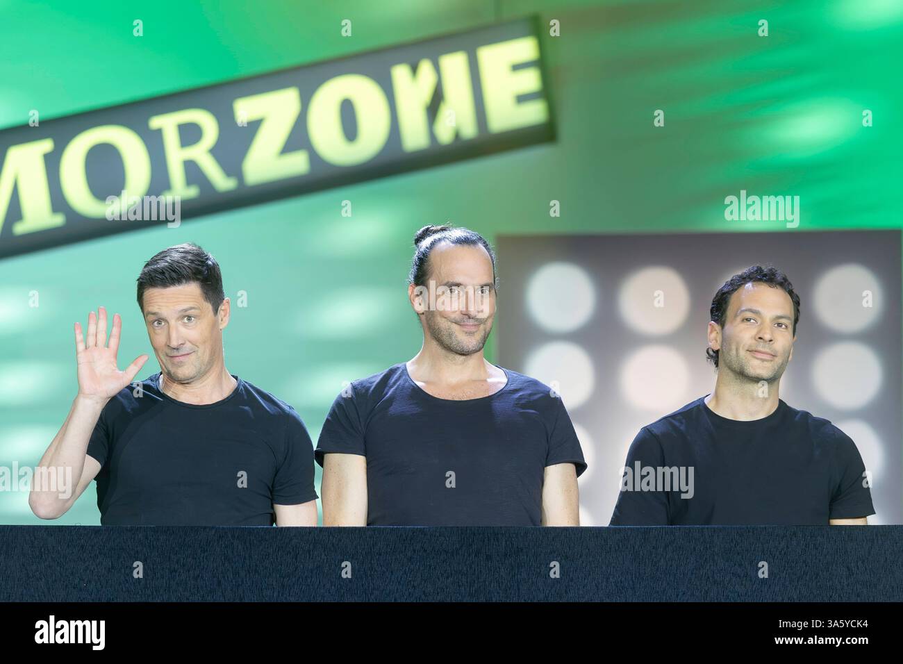 Auftritt von Starbugs Comedy - mit Fabian Berger, Martin Burtscher und Wassilis Reigel während ...