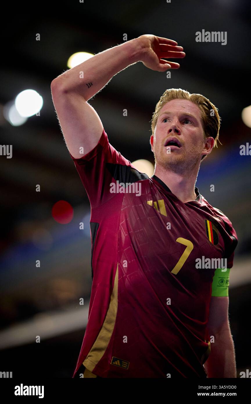 GENK, BELGIUM - 23 MARCH, 2025: Kevin De Bruyne - The football match of ...