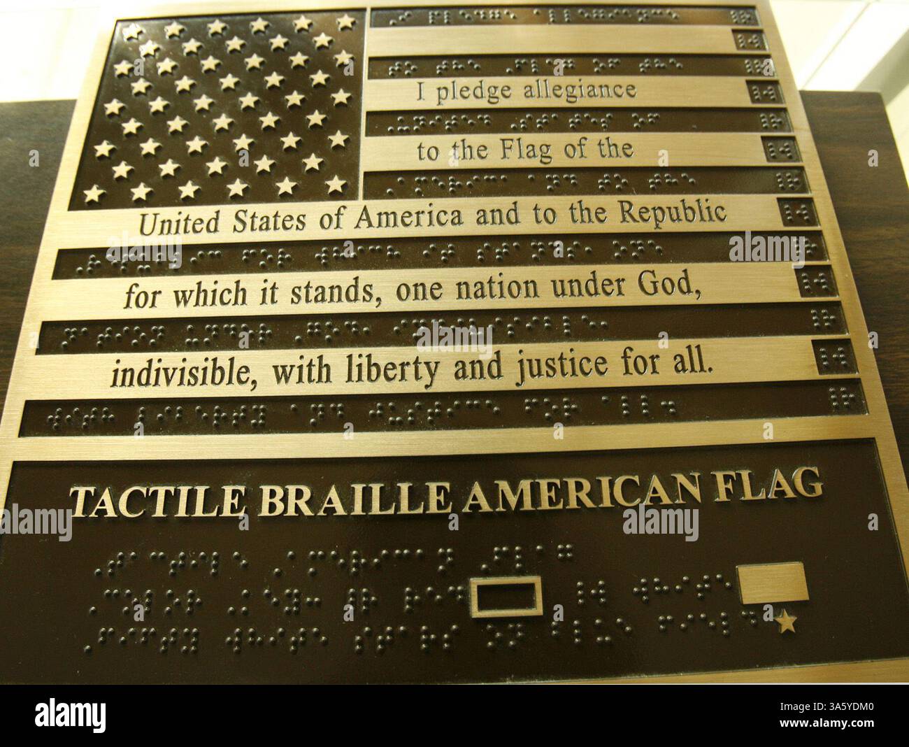 Feb. 22, 2008 - Randolph Cabral designed a Braille flag, a tactile flag ...