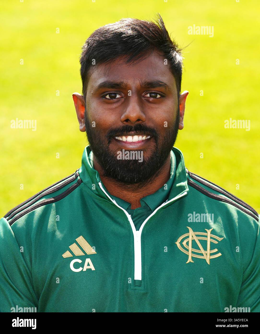Nottinghamshire strength and conditioning coach Cyrus Azariah during a ...