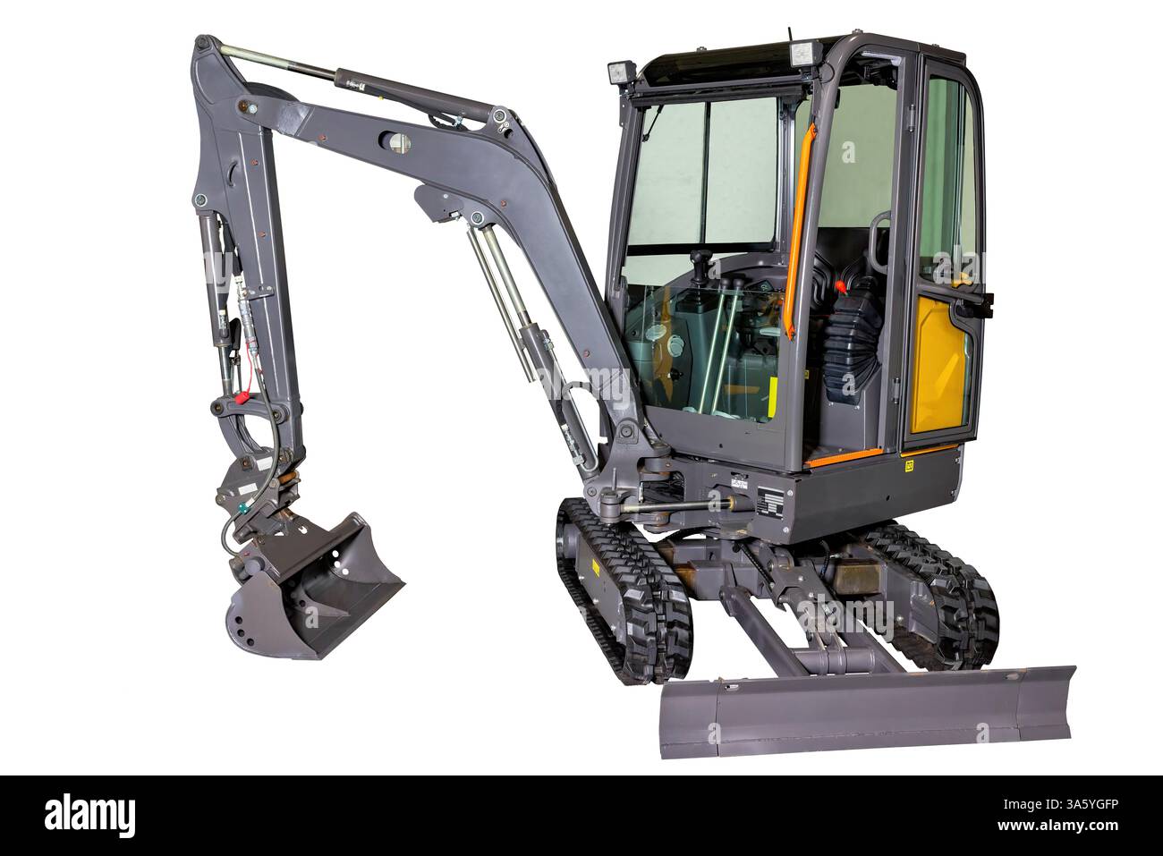 Heavy machinery sits in a brightly lit space, showcasing its advanced ...