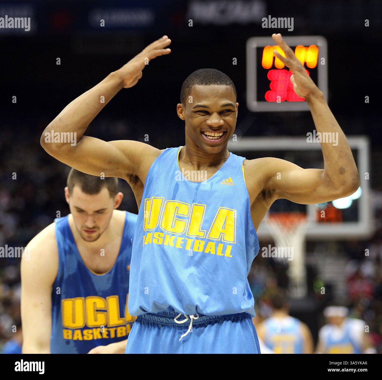 April 4, 2008 - UCLA's Russell Westbrook is all smiles during Friday ...