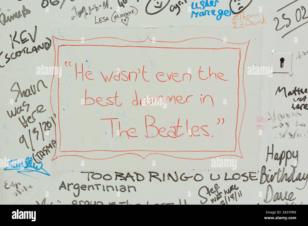 Graffiti at the dilapidated three-bedroomed Victorian terrace at 9 ...