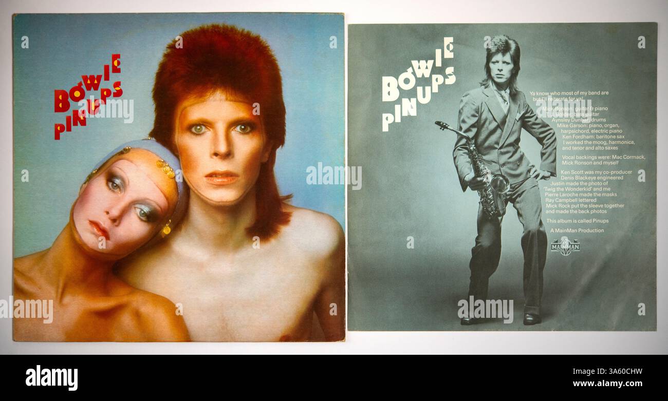 LP cover and insert of Pin Ups, the seventh studio album by David Bowie ...