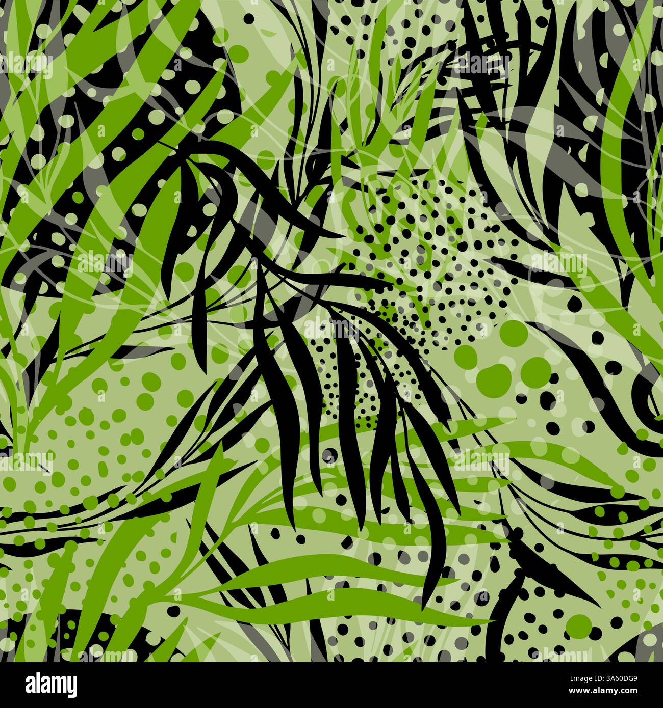 Green twigs seamless background. hand drawing. Not AI, Vector ...