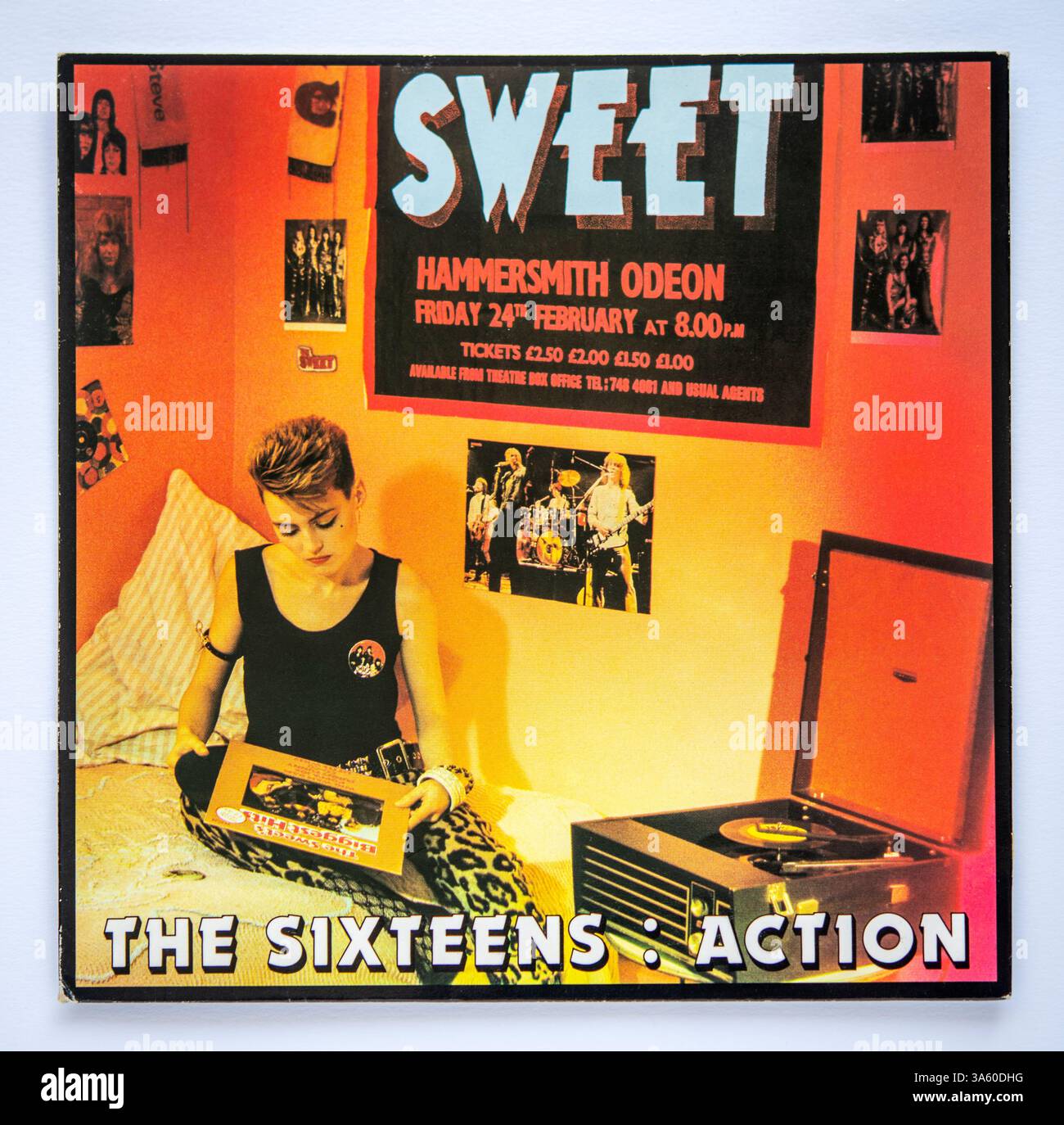 Picture cover of the seven inch single reissue of The Sixteens and ...