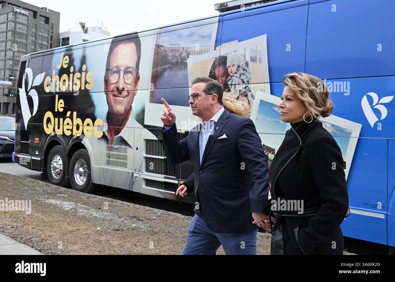 Canada's Bloc Quebecois Leader Yves-Francois Blanchet and life partner ...