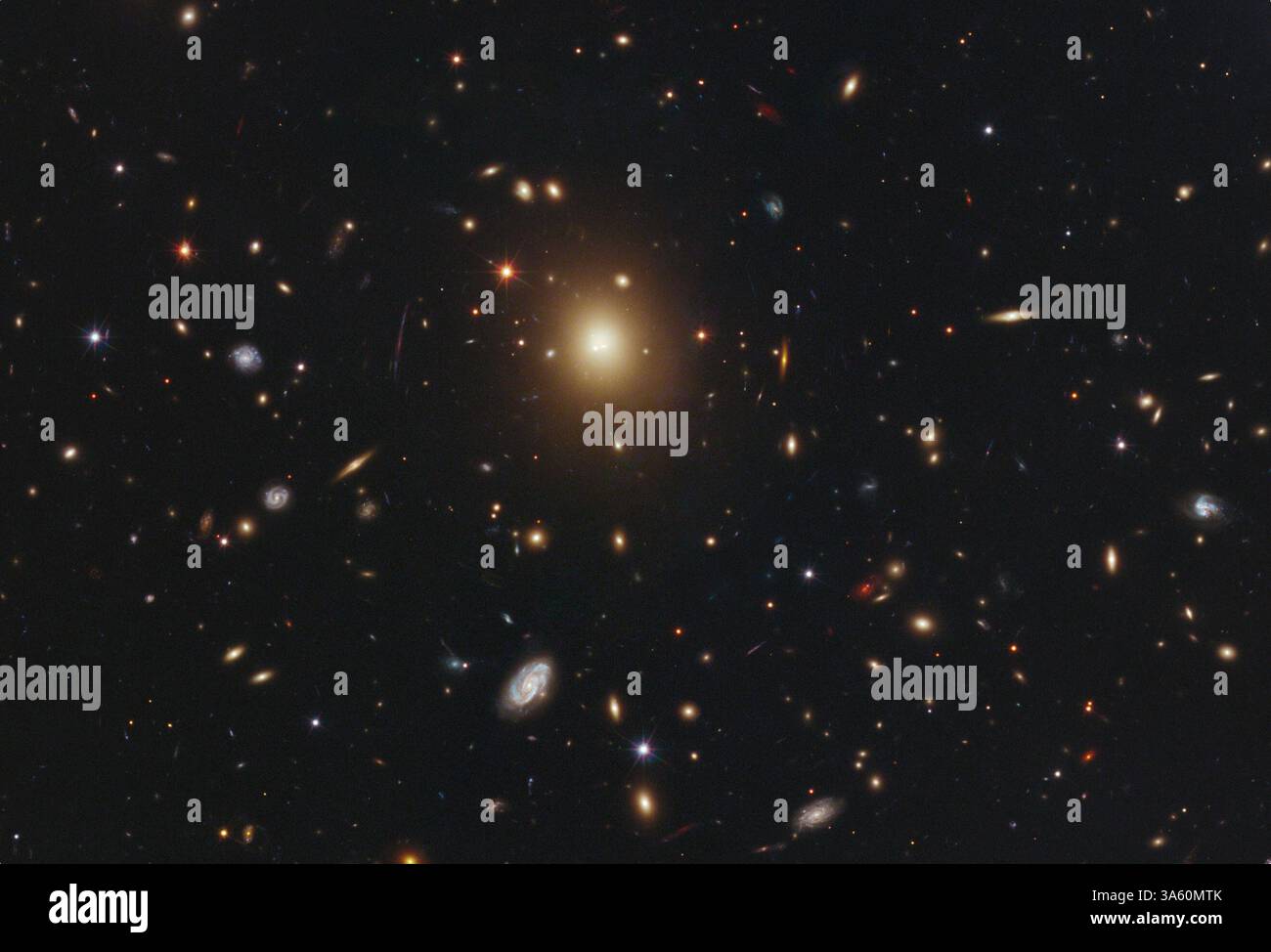 Oct. 29, 2012 - The giant elliptical galaxy in the centre of this image ...