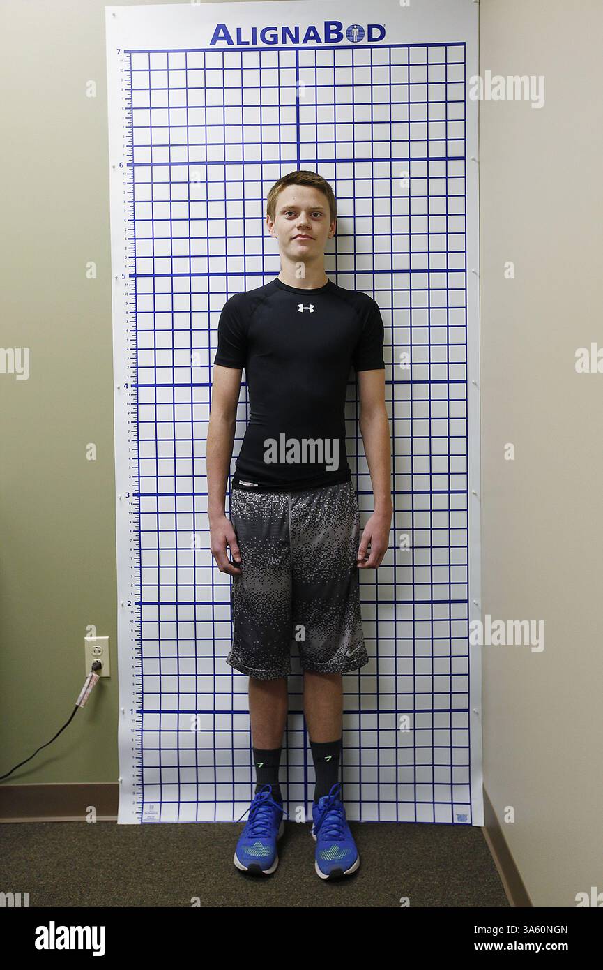 Jan. 28, 2014 - Exton, PA, USA - Trevor Johnson, 15, stands in front of ...