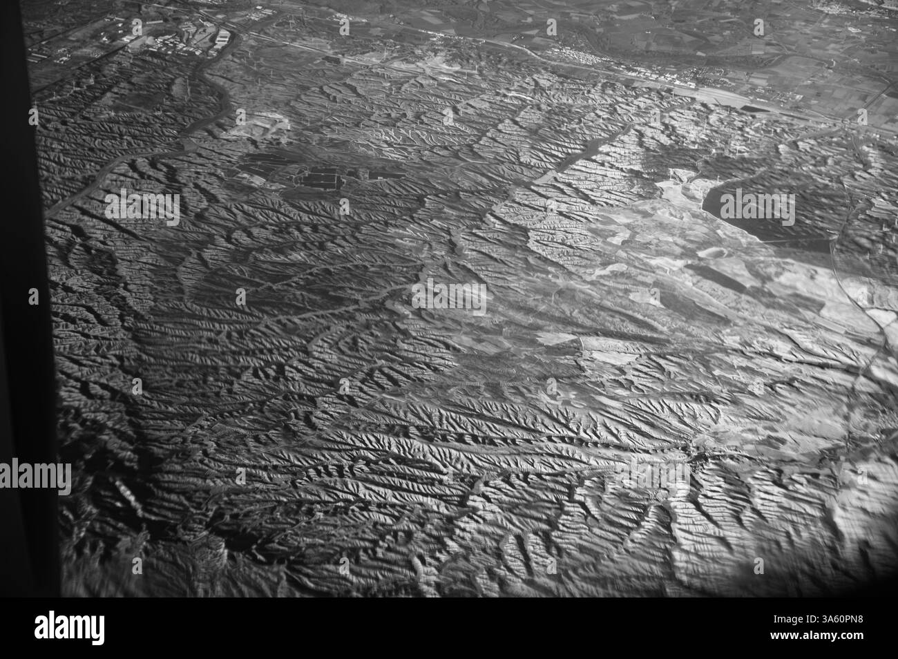 Black and white Stunning Sunset Over the Snowy Peaks of the Italian ...