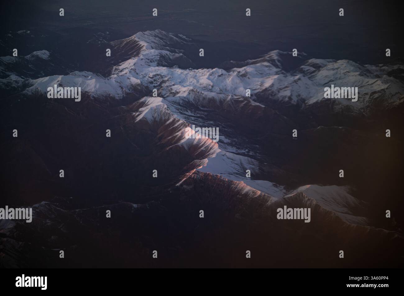 Stunning Sunset Over the Snowy Peaks of the Italian Alps: A Unique ...
