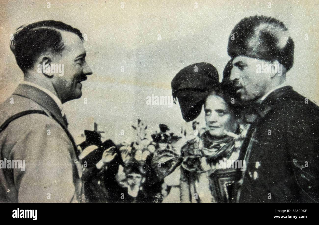 Oct. 11, 2014 - Hitler talking with local residents. Buckeburg, Germany ...
