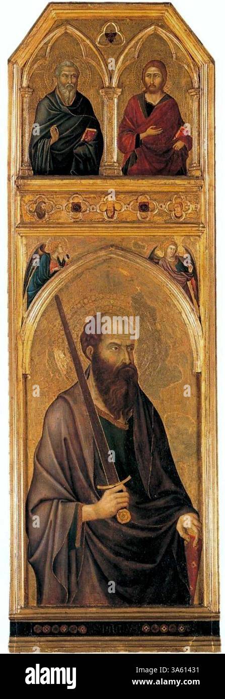 Sts. [John the Baptist), Paul (and Peter). Above- (SS Mathias ...