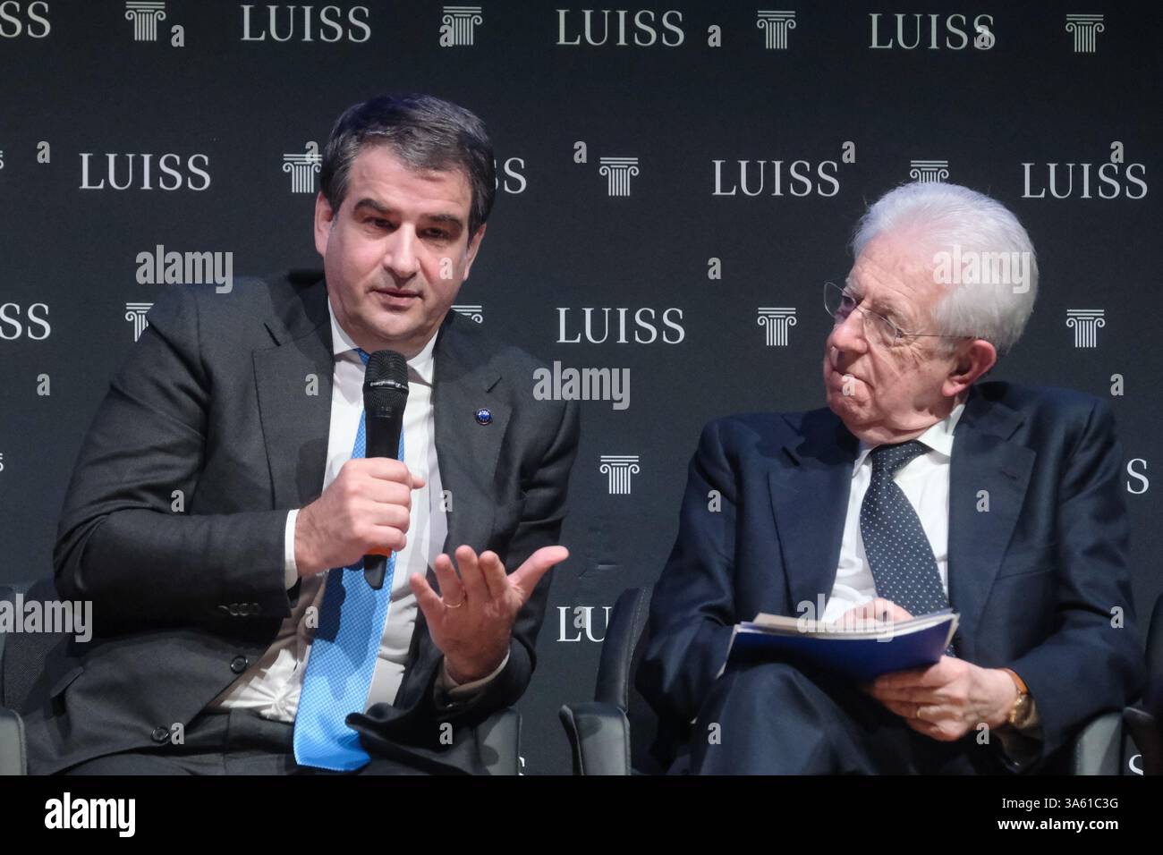 Roma, Italia. 24th Mar, 2025. Raffaele Fotto, Mario Monti in occasione ...