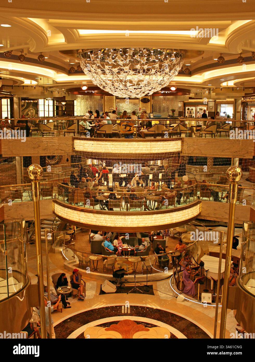 Nov. 8, 2014 - FL, USA - The three-deck atrium of the Regal Princess ...