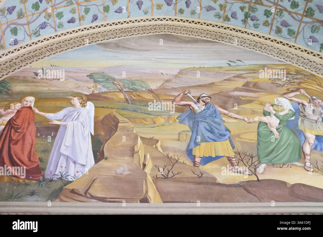 Nov. 14, 2014 - Jerusalem, Israel - Painted murals adorn the walls of ...