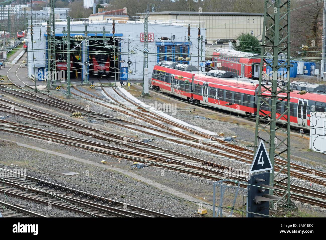 Lokschuppen DB Aachen, 23.03.2025: Lokschupen der DB am Aachener ...
