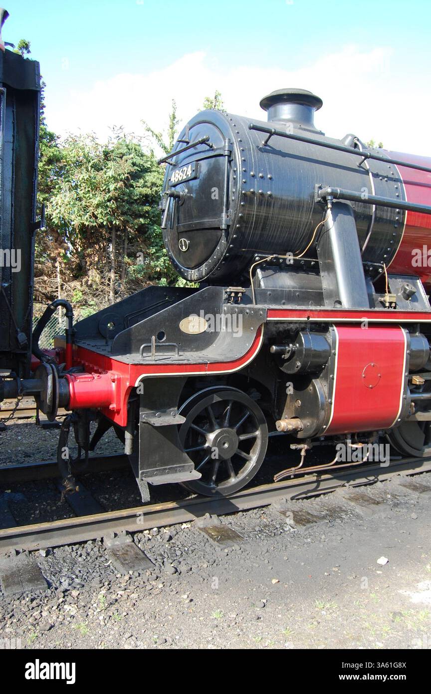Front of a LMS designed heavy freight steam locomotive on the Great ...