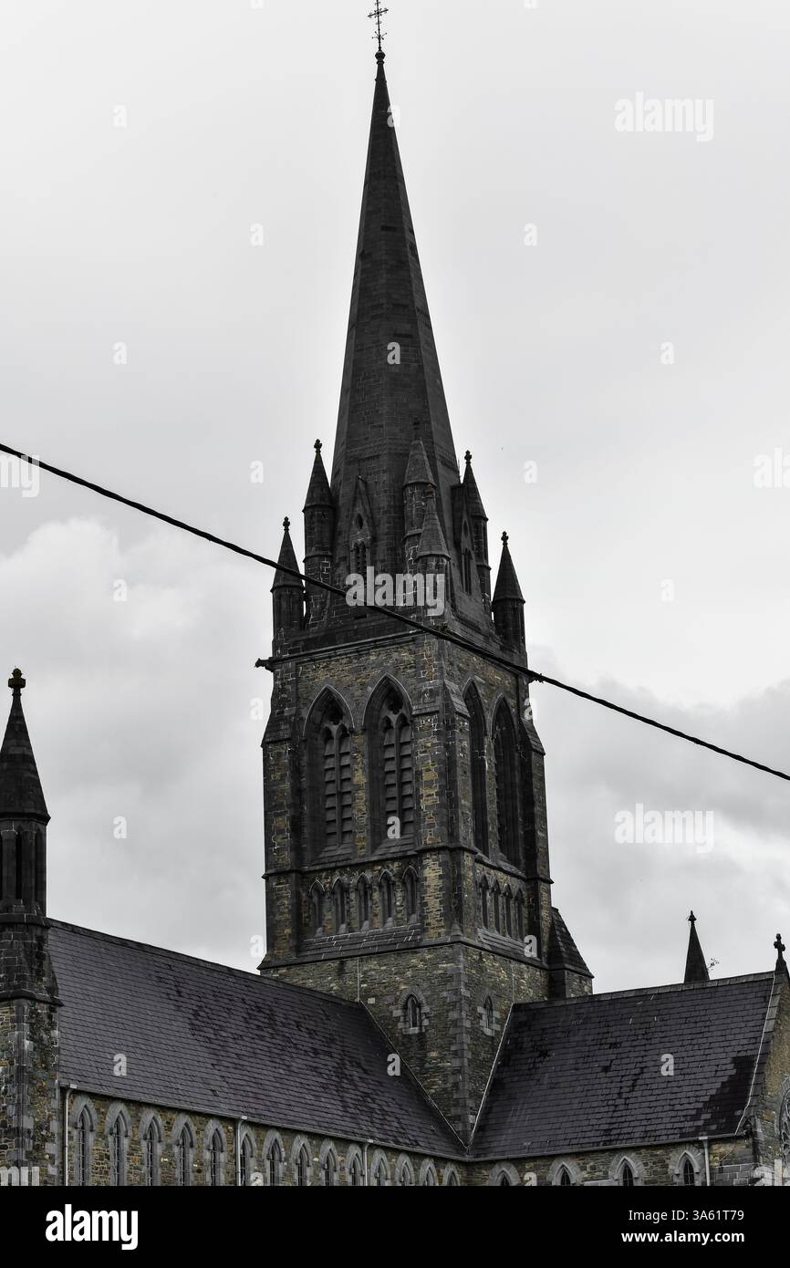 Image of a tower of St Mary's Cathedral in Killarney, church of the ...