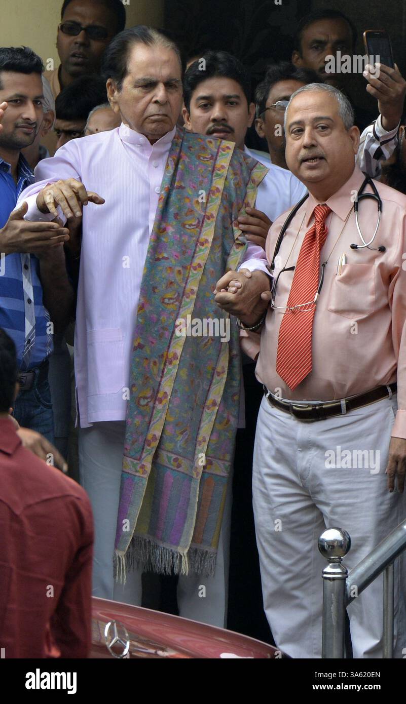 MUMBAI, INDIA â€“ DECEMBER 10: Actor Dilip Kumar after getting ...