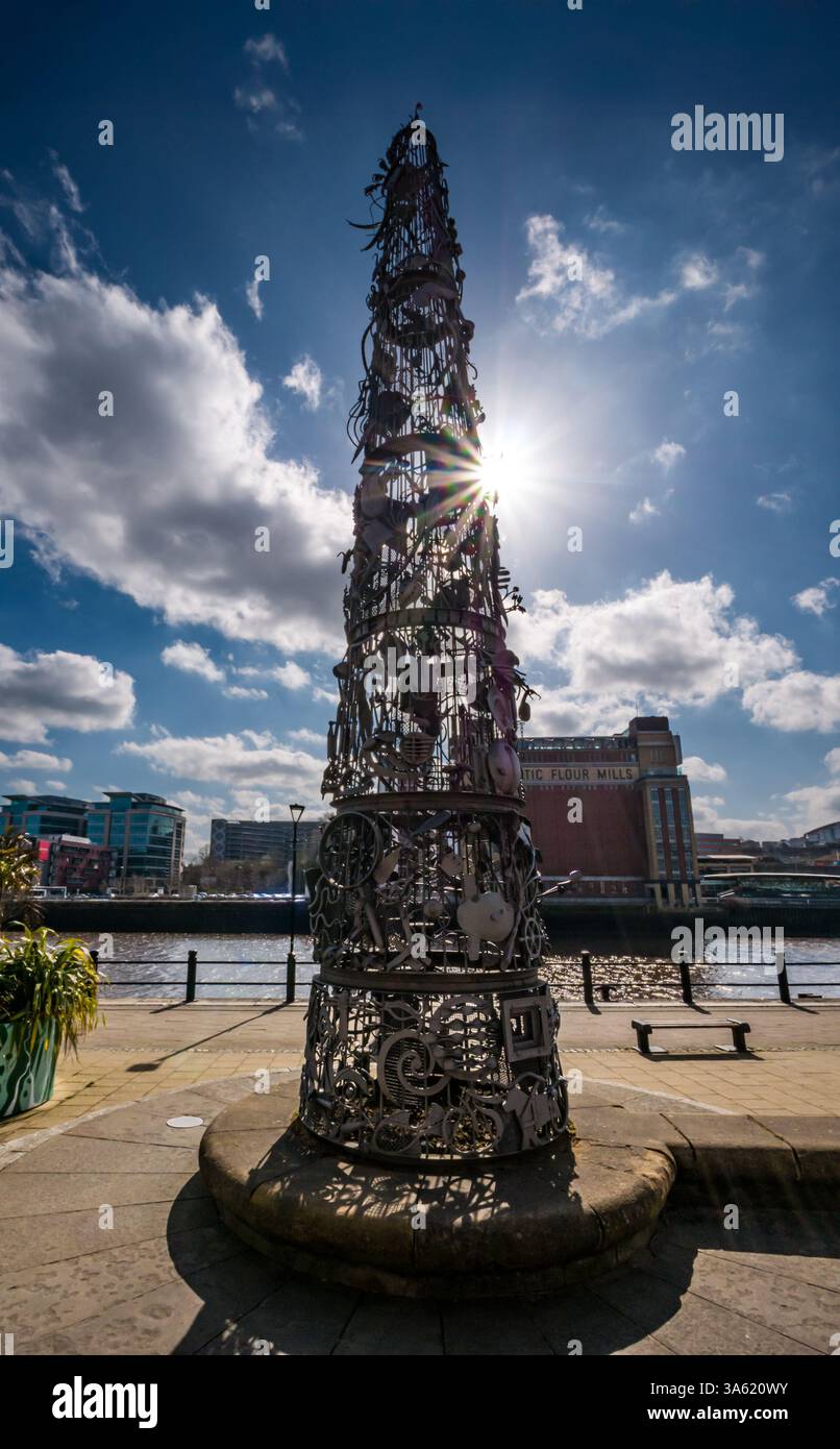 Blacksmiths Needle steel metal sculpture representing trades with ...